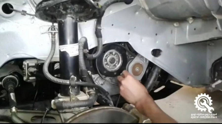آموزش کارگاهی تعویض تسمه تایم موتور پژو 405 / (1800 XU7)