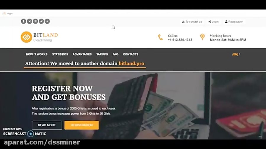 dssminer.com) Bitcoin Cloud Mining Script 2020 Unlimited GH s P