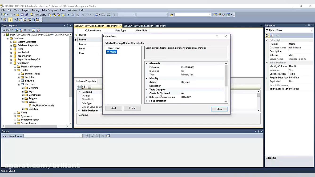 |آموزش SQL SERVER|آموزش دستور Create Index در SQL|