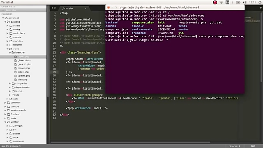 Yii2 Lesson - 14 Auto Suggest DropDown Search