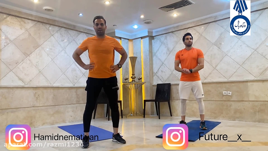 ( Exercise at home with Hamid Nematian( part Three