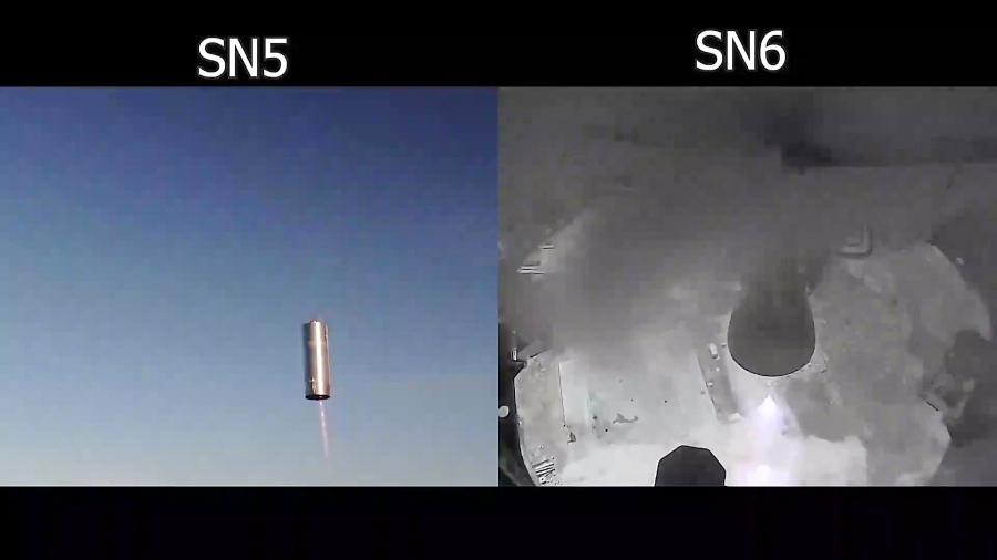 مقایسه استارشیپ SN5 و SN6