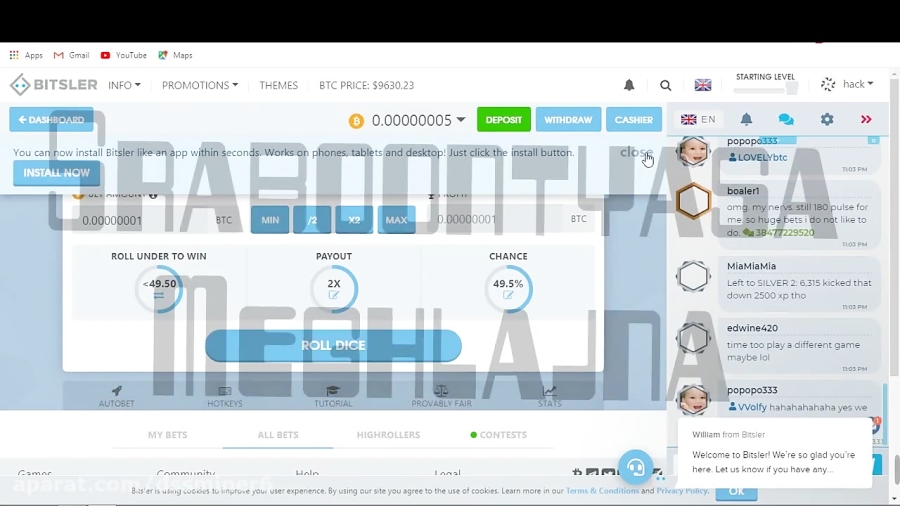 (dssminer.com cloudmining and automated trader BOT) FREE BITCOIN BITSLER SCRIPT.
