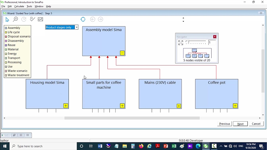 آموزش نرم افزار simapro ارزیابی چرخه حیات قسمت دوم (دکتر مصطفی کلهر)