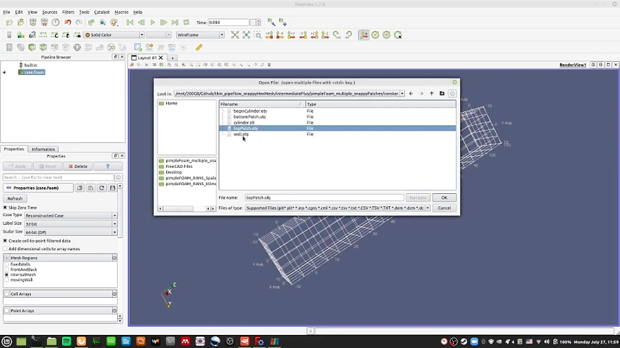 79 snappyHexMesh with freeCAD mesh with multiple obj or stl