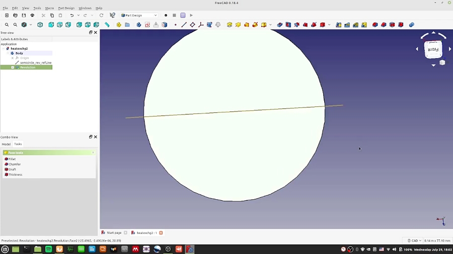 87 freeCAD working with datum planes part design