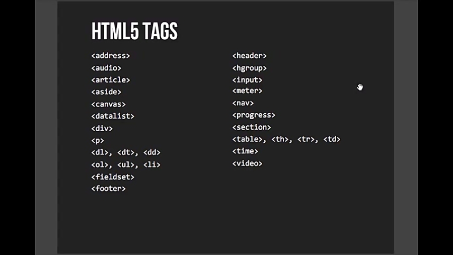 آموزش HTML5