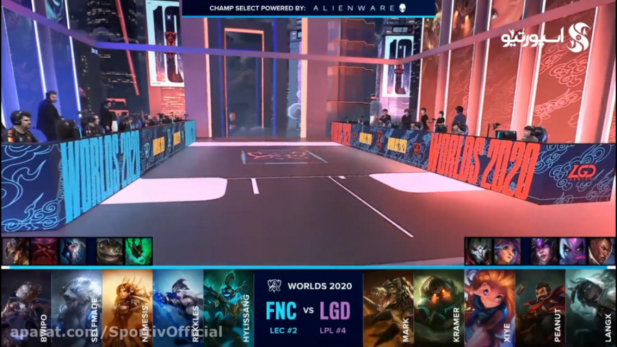 مسابقات جهانی League of Legends مرحله گروهی دور رفت FNC - LGD روز هفتم