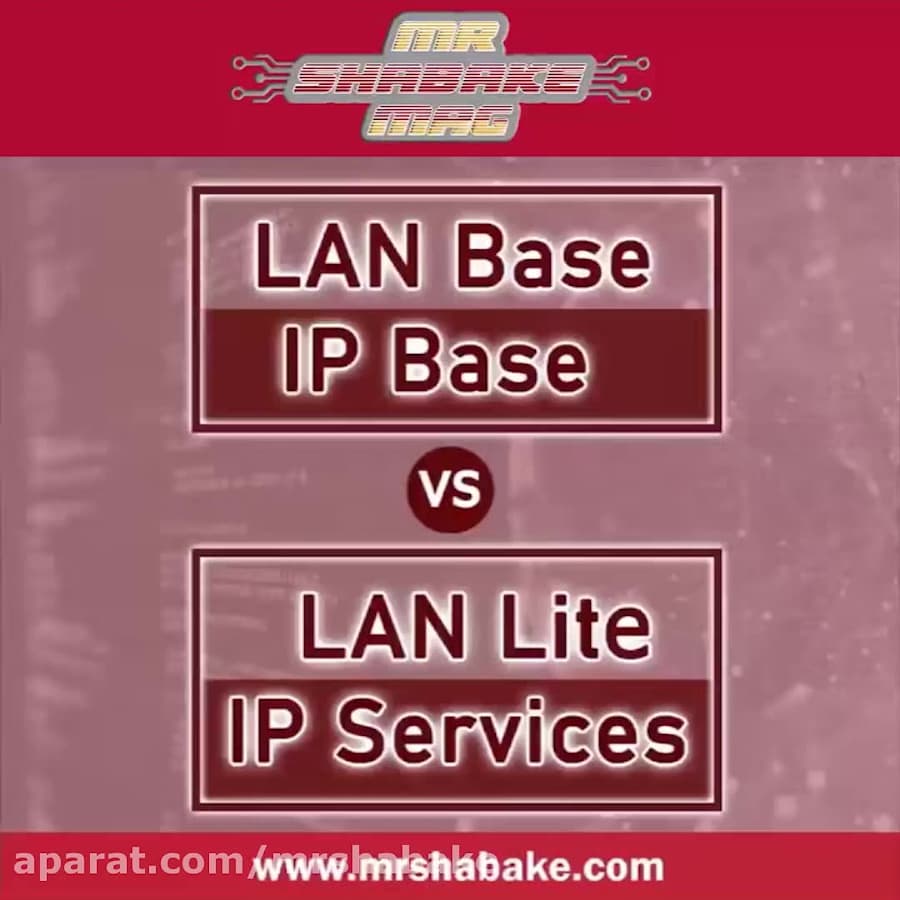 بررسی تفاوت های LAN BASE , IP BASE LAN LITE , IP SERVICES