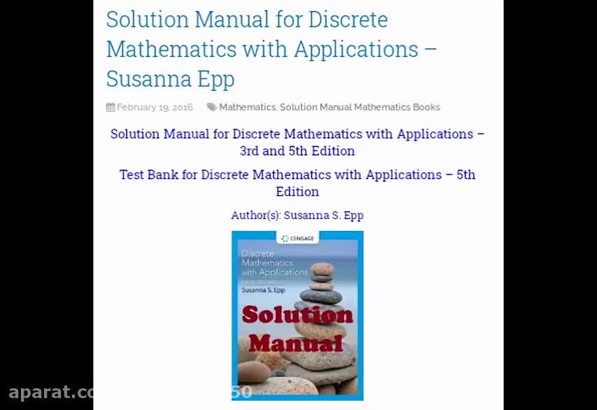 Solution Manual for Discrete Mathematics with Applications_Susanna Epp