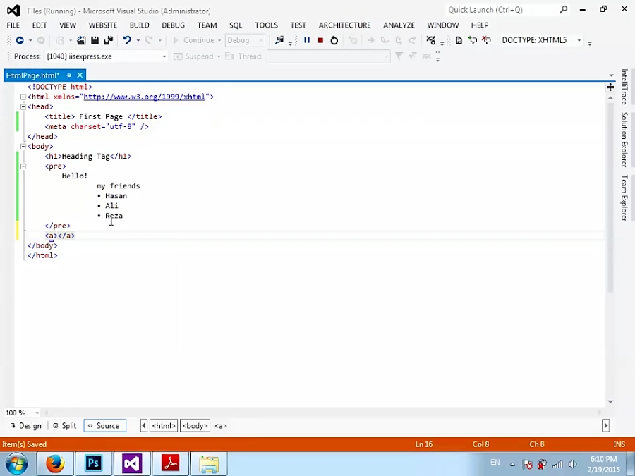 آموزش زبان HTML از مقدماتی تا HTML 5 - قسمت سوم