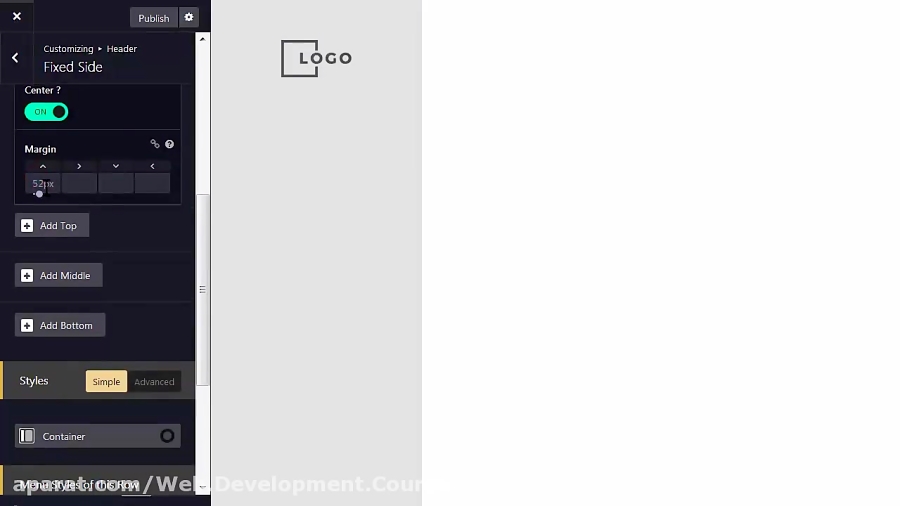 Fixed Side (Left, Right) - Xtra WordPress Theme