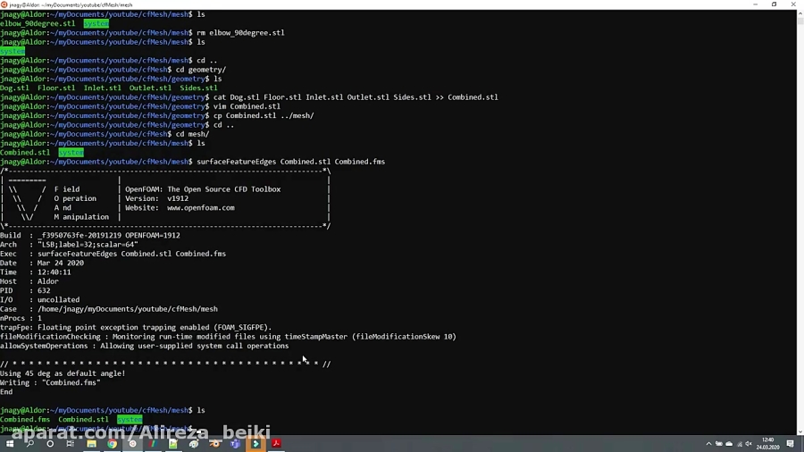 How to create your first mesh with cfMesh