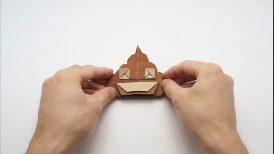 اوریگامی - آموزش - ایموجی پی پی کاغذی! - ORIGAMI POOP EMOJI