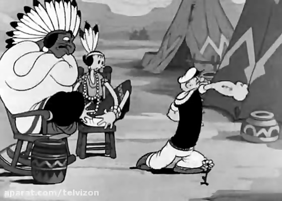 کارتون انیمیشنی ملوان زبل | (قسمت 60) | (Big Chief Ugh-Amugh-Ugh)