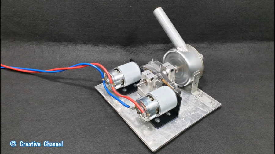 نحوه ساخت پمپ آب قدرتمند Dual 775 Motor کامل فلزی