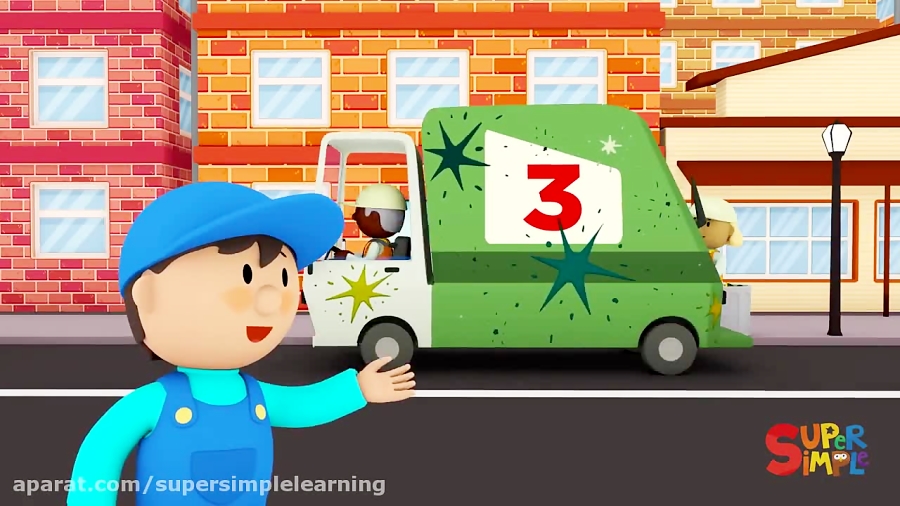 10 Little Garbage Trucks _ Carl's Car Wash Kids Song