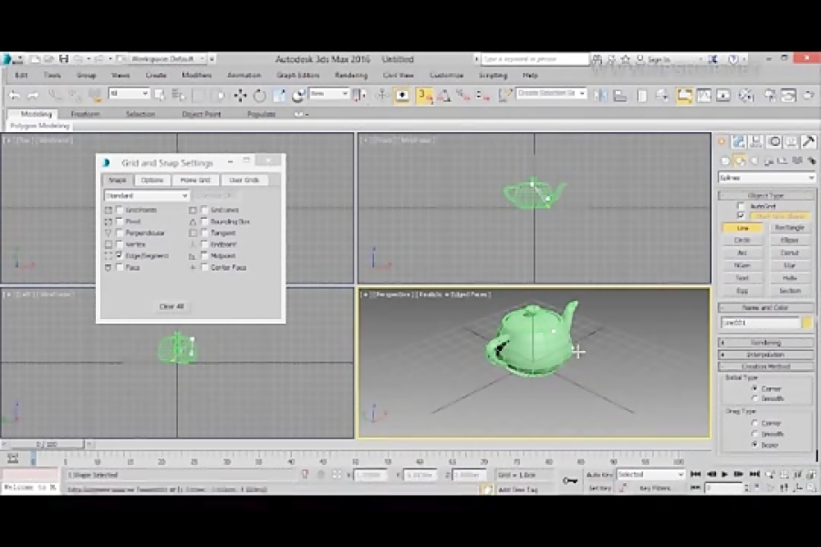 آموزش پیشرفته AUTODESK 3DS Max 2016-آشنایی با Snap