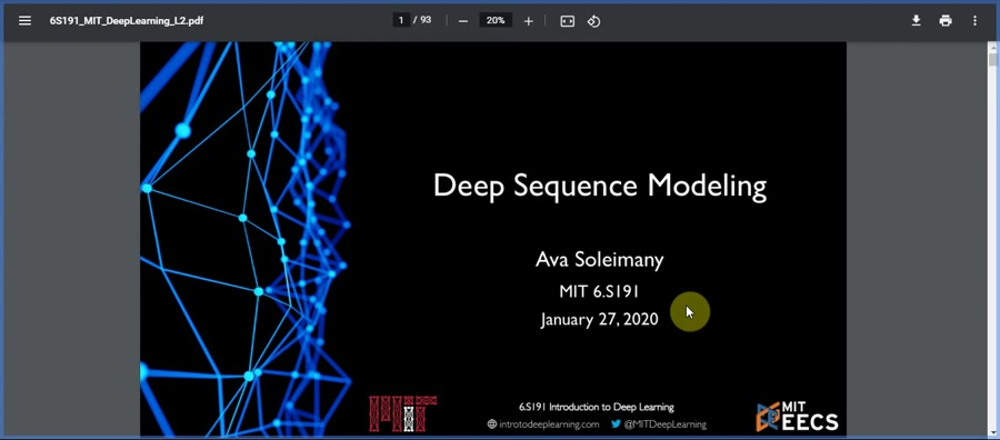 شبکه های عصبی - Deep Sequence Modeling