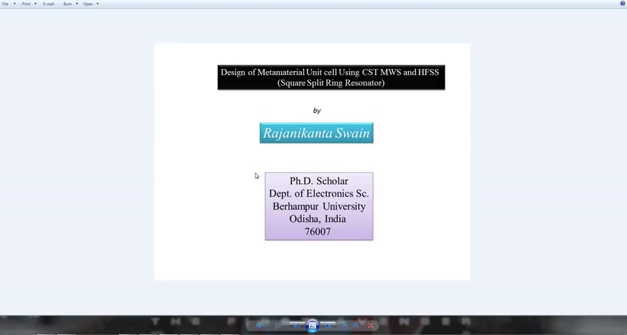 Metamaterial Unit cell Square SRR design using CST and HFSS part 1