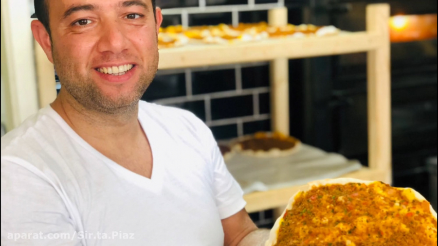 How to prepare lah majun (Turkish pizza) - (طرز تهیه لاه ماجون (پیتزا ...