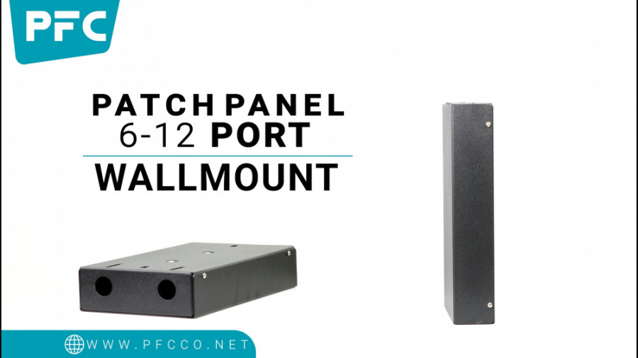 PATCH PANEL 6-12 PORT WALLMOUNT