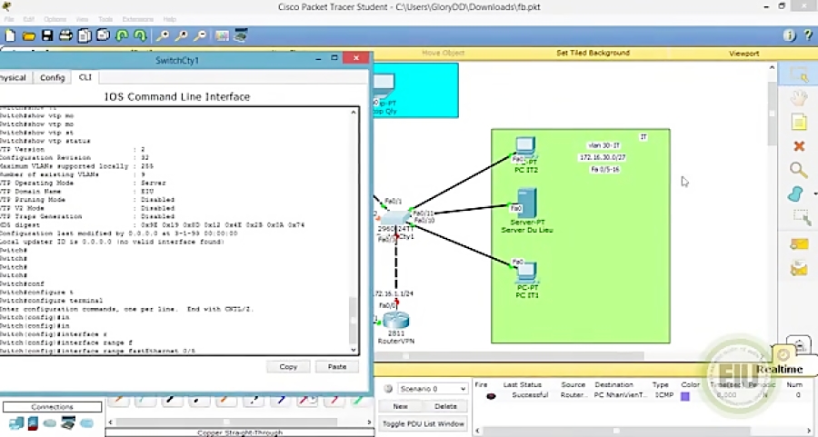 Remote Access VPN Using Cisco Packet Tracer