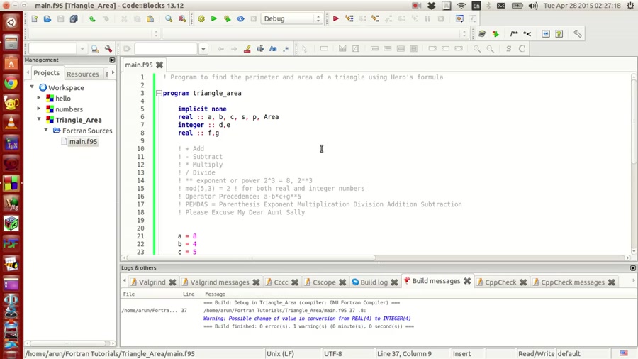 Explicit type casting read statement