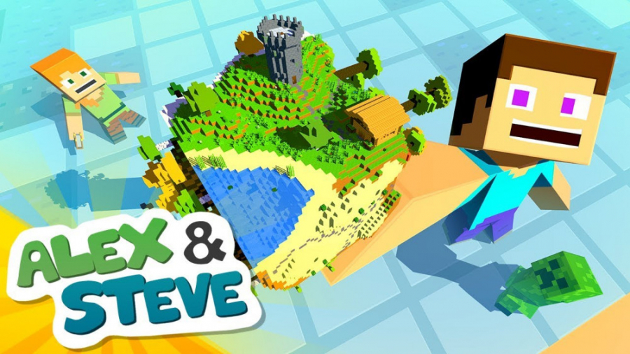 Minecraft animation: Alex and Steve