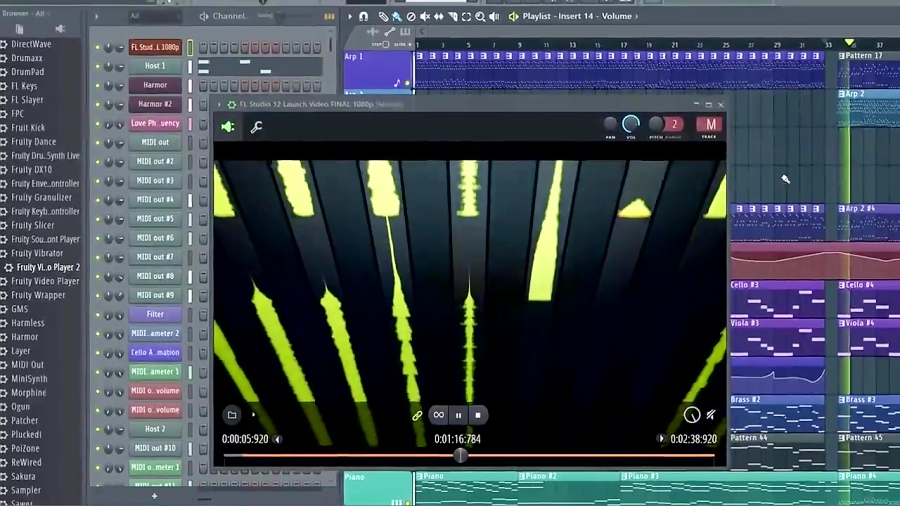 آموزش کار با Fruity Video Player 2 اف ال استودیو 12