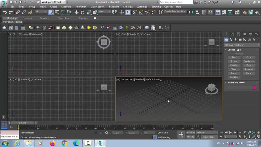 نحوه در آوردن یک آبجکت از آبجکت دیگر پوروبولین در تری دی مکس 3dmax