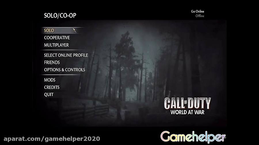 مرحله اول call of duty world at war-semper fi.pvt miller