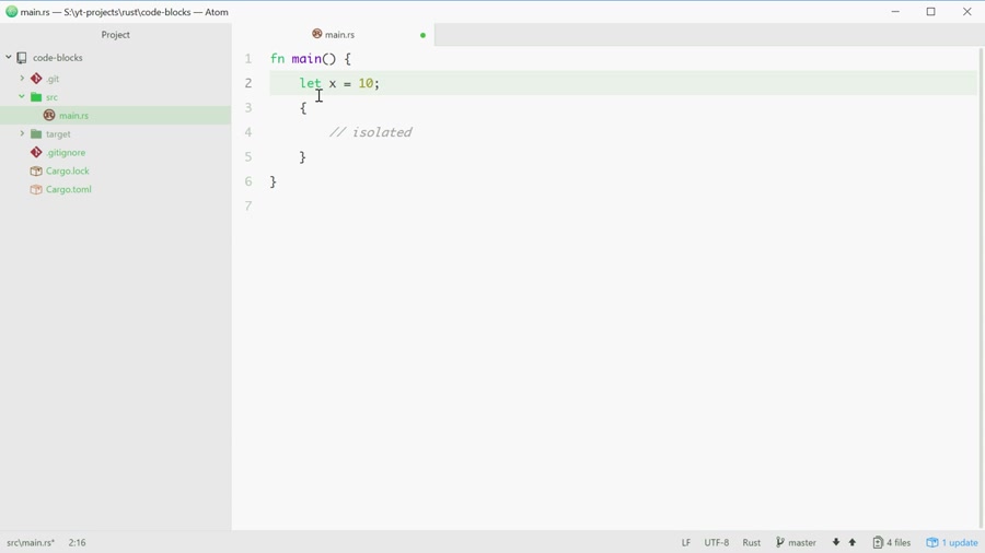 Rust Programming Tutorial #14 - Code Blocks