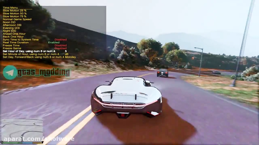 گیم پلی از مود گرافیکی GTA V Remake
