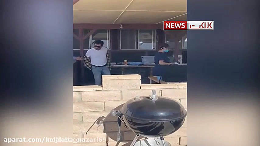 ویدئو واکسن زدن شهاب حسینی در آمریکا