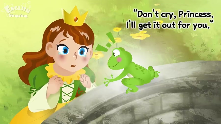 The Frog Prince - Fairy tale - English Stories by EnglishSingSing Level 2