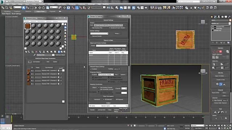 render to texture baking