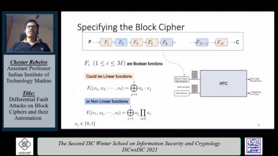 Chester Rebeiro: Differential Fault Attacks on Block Ciphers and Automation