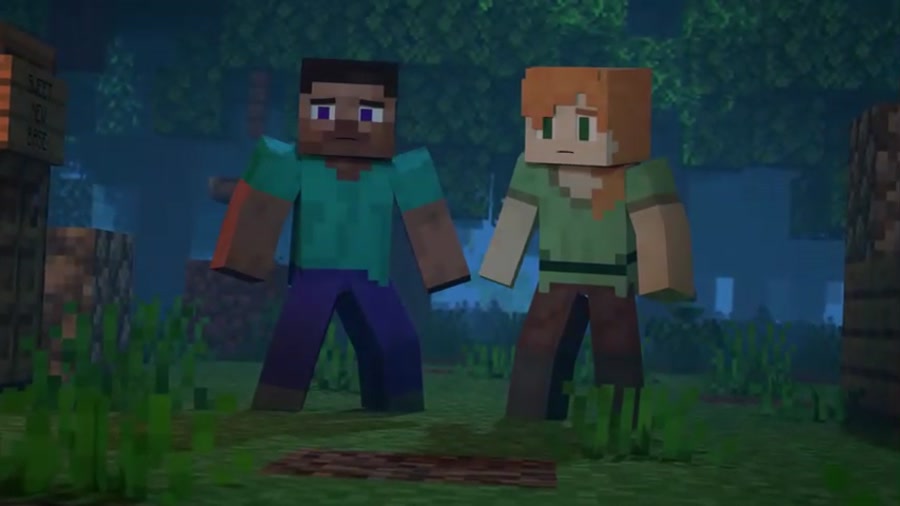 Minecraft : Survival , Steve and Alex Life