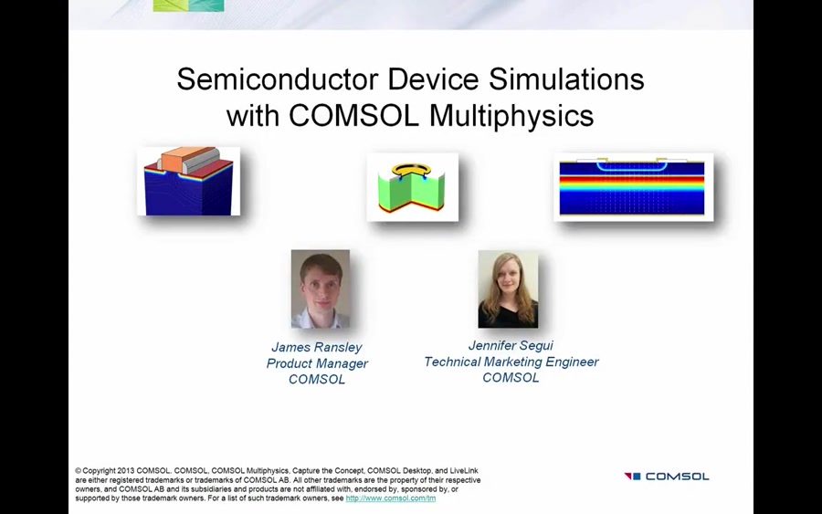Simulating Semiconductor Devices with COMSOL Multiphysics