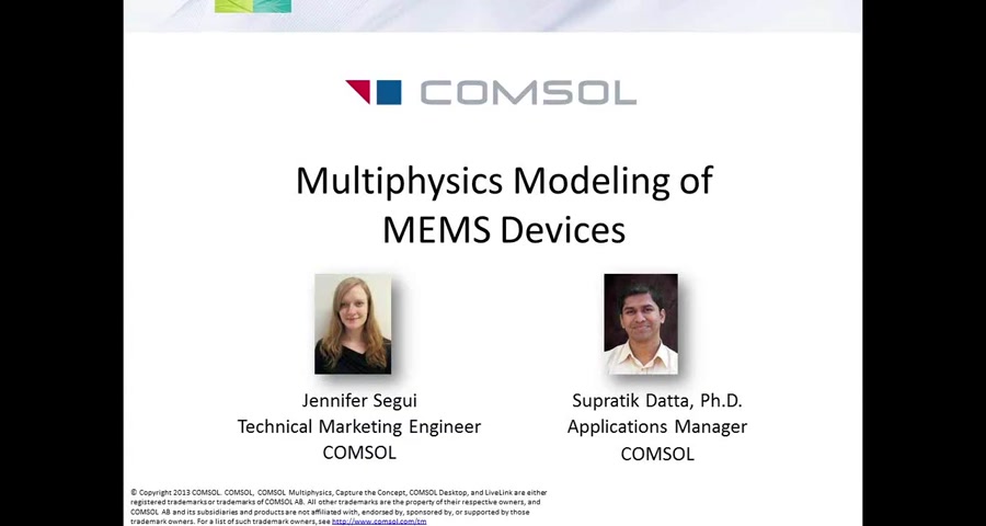 Modeling MEMS Devices with Multiphysics Simulation Software