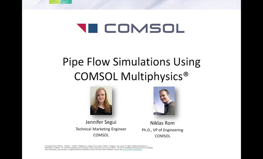 Simulating Pipe Flow with COMSOL Multiphysics