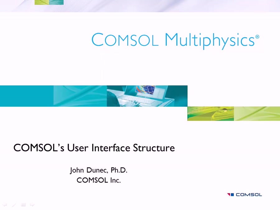 COMSOL User Interface Structure