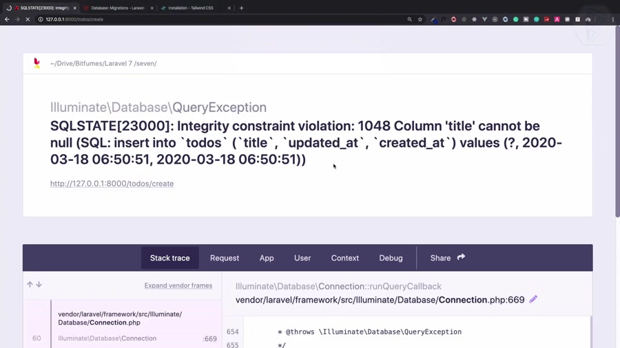 22 Laravel 7 for beginner - Todo List Mini Project 4 Validations