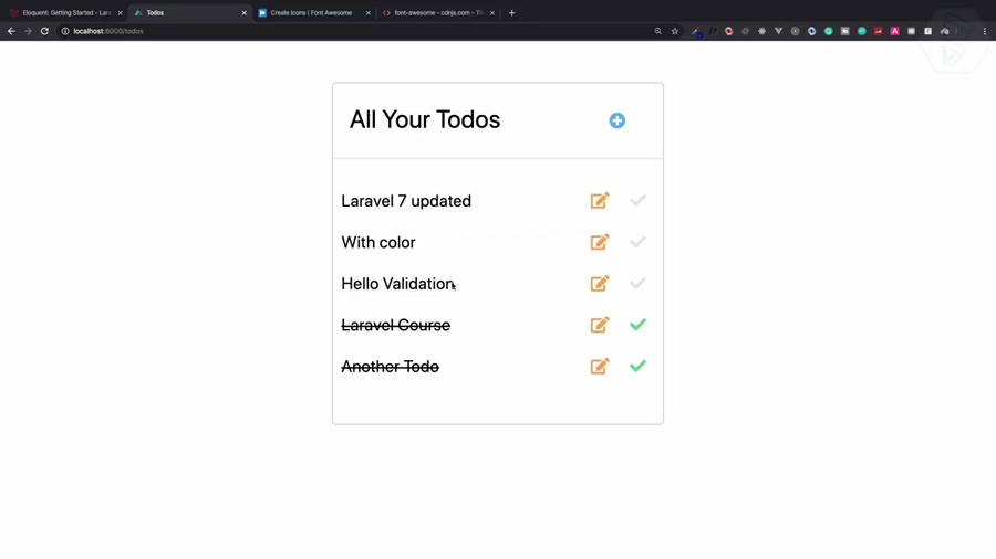 32 Laravel 7 for beginner - Todo List Mini Project 14 Delete the task