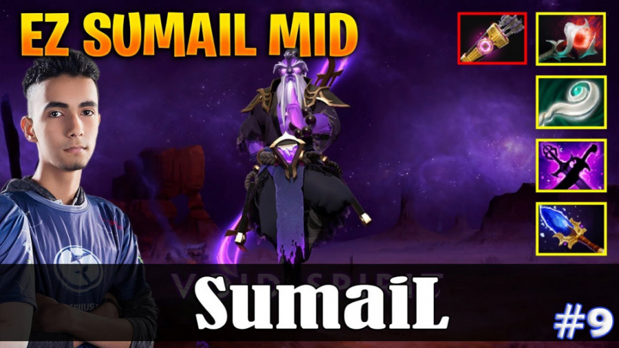 گیم پلی دوتا 2 - SumaiL با Void Spirit در Mid lane در Patch 7.28