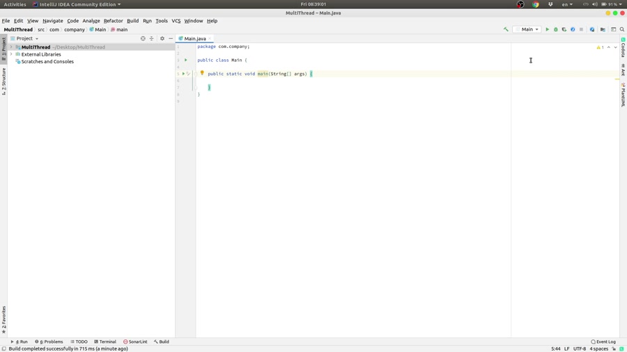How stop a thread in java (using interrupt)