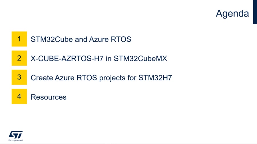 ‏X-CUBE-AZRTOS-H7 ابزار توسعه Azure RTOS برای میکروکنترلر STM32