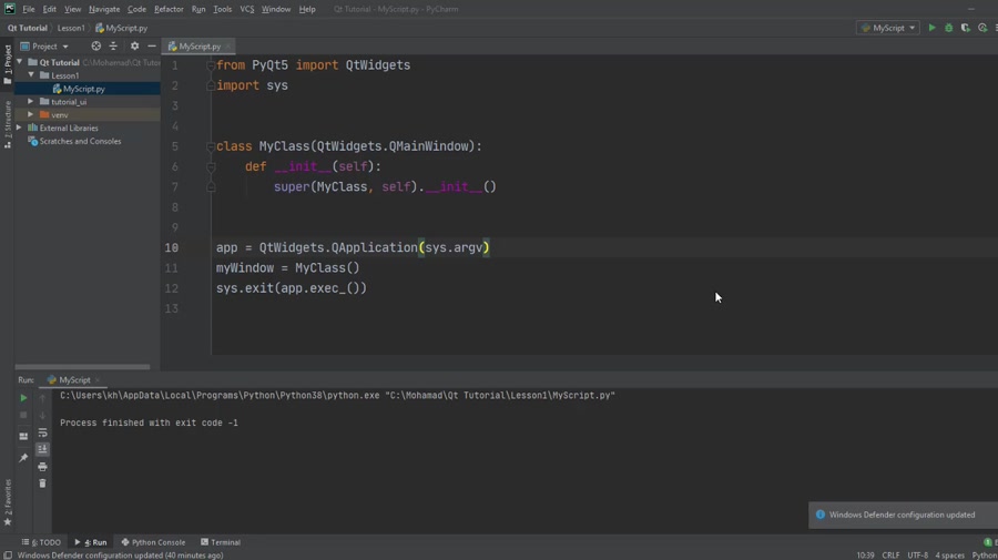 آموزش PyQt - جلسه اول