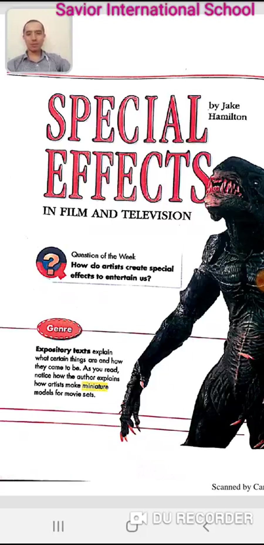 Reading Street, Grade 5th, Page 456 - Special Effects in Film and ...